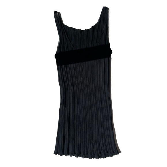 Tops | Black Ribbed Tank | Poshmark